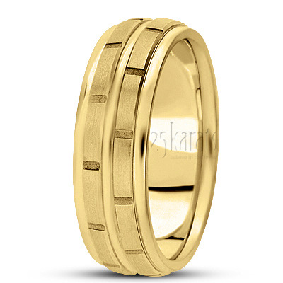 Stylish Basic Design Wedding Ring - BA101045 - 14K Gold